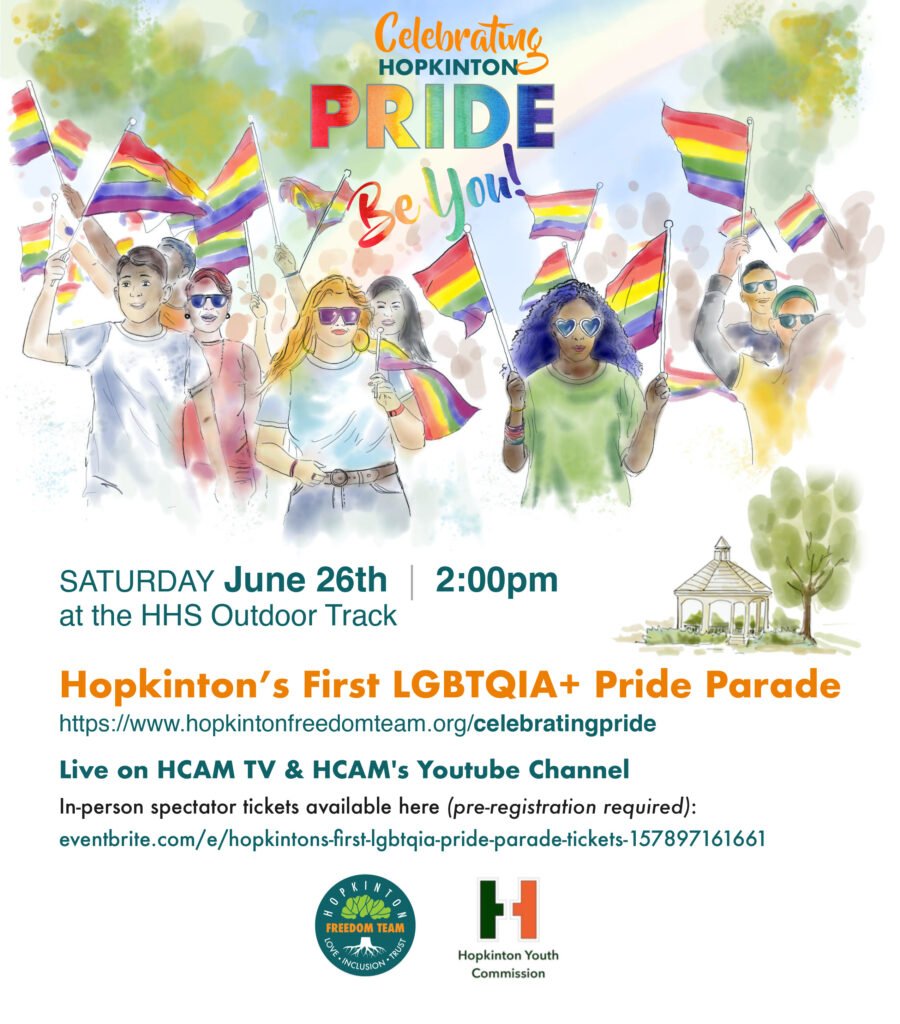 Freedom Team LGBTQIA+ Pride Parade June 26 - Hopkinton Independent
