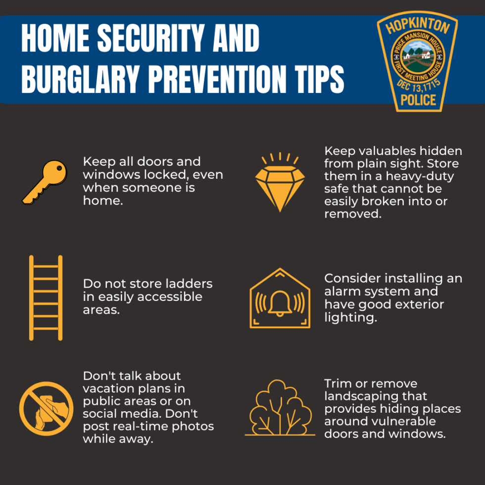 Amid string of regional home burglaries, police, DA offer safety tips ...