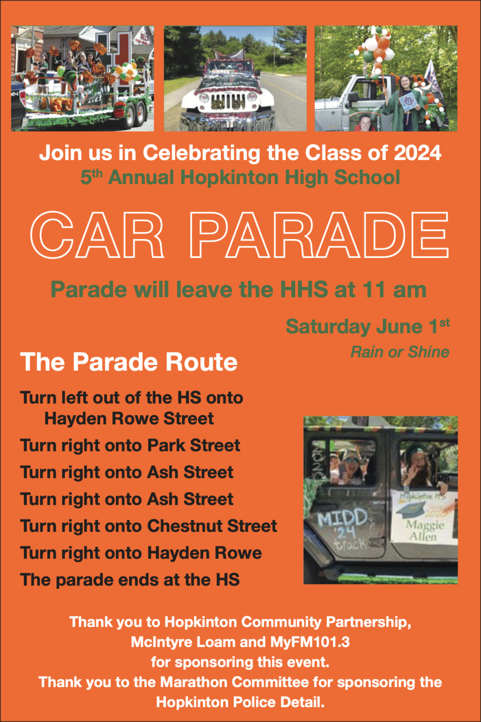 HHS Senior Car Parade June 1 - Hopkinton Independent