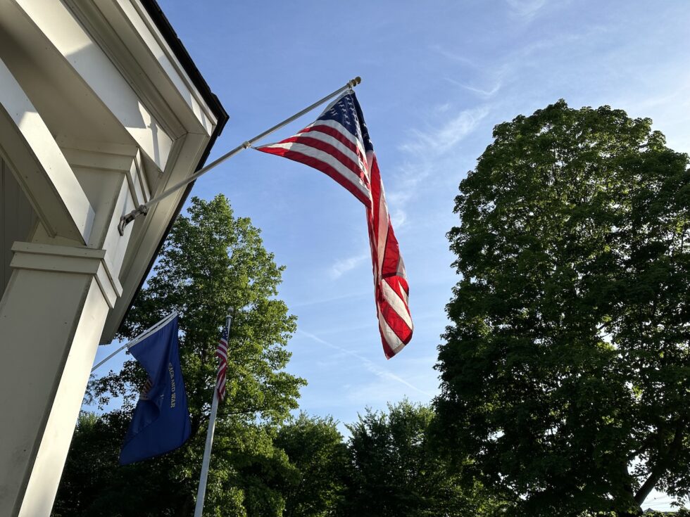 American flag restored to Town Common after Thin Blue Line flag removed ...